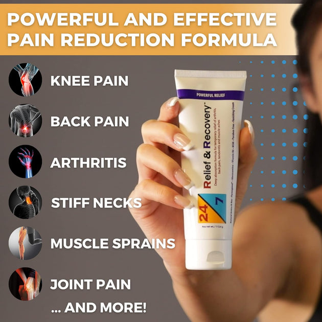 24/7 Relief & Recovery 4 OZ Tube Pain Cream – "Mastery Wellness"