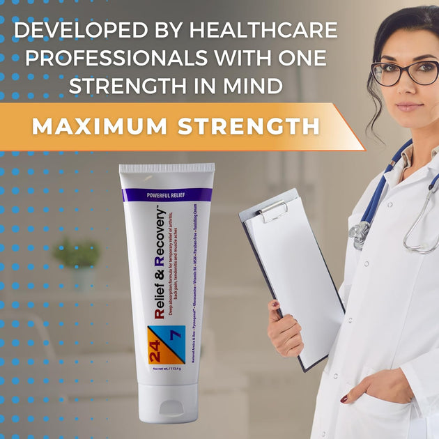 24/7 Relief & Recovery 4 OZ Tube Pain Cream – "Mastery Wellness"